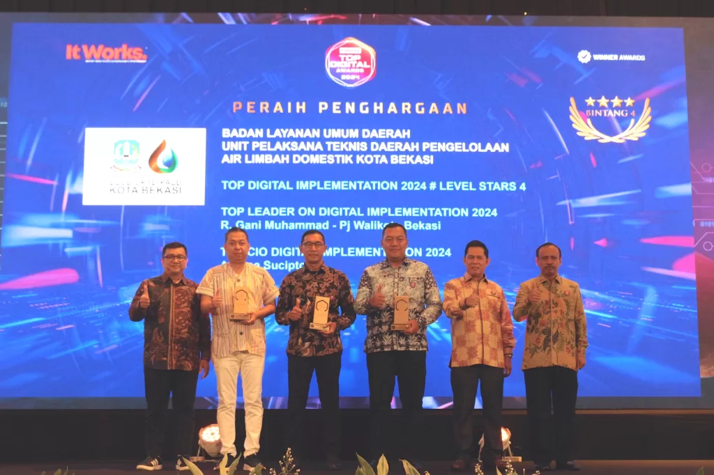 Manfaatkan Digitalisasi, BLUD UPTD PALD Kota Bekasi Raih Penghargaan Top Digital Awards 2024