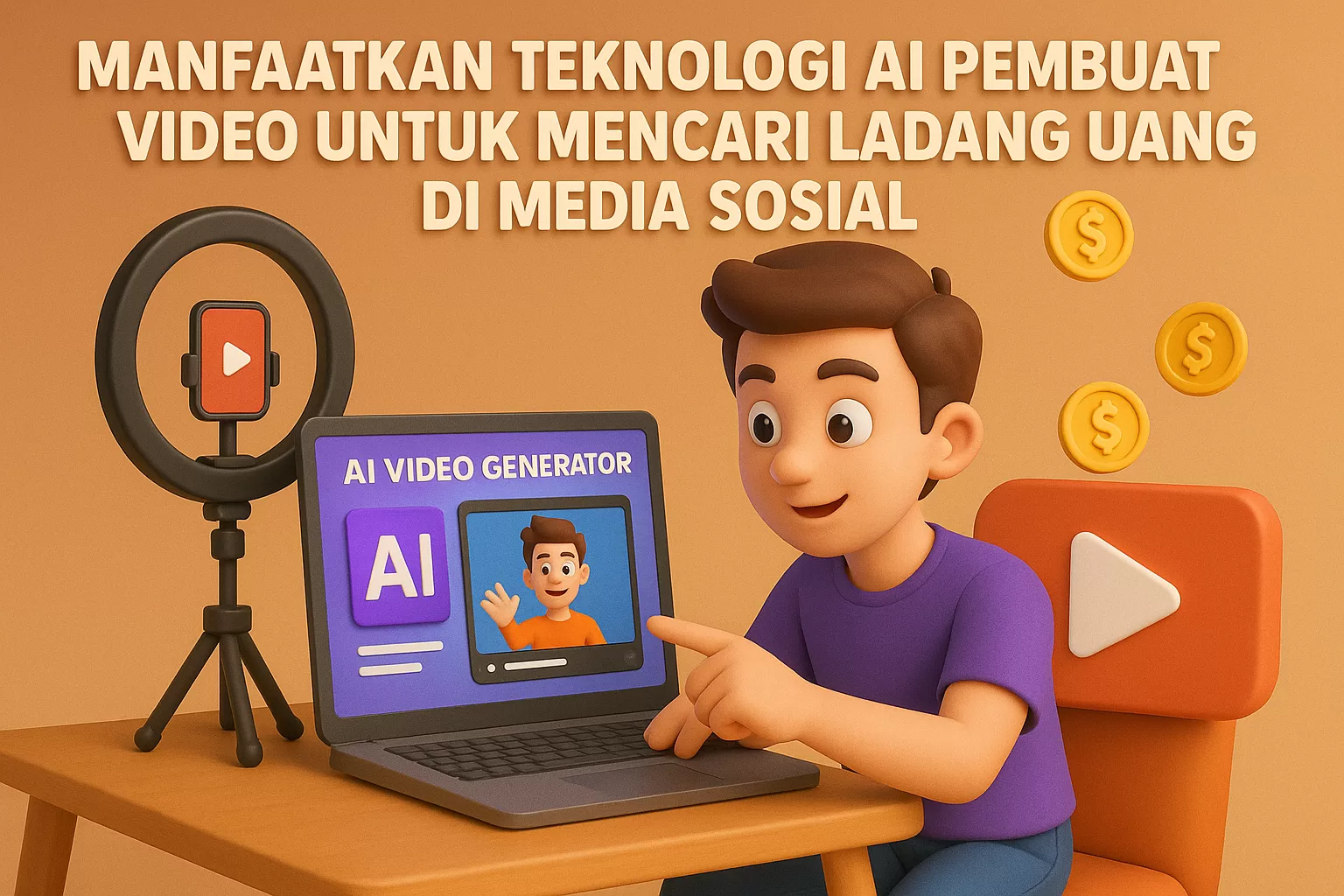 Cara Manfaatkan AI untuk Bikin Video Cuan di Media Sosial